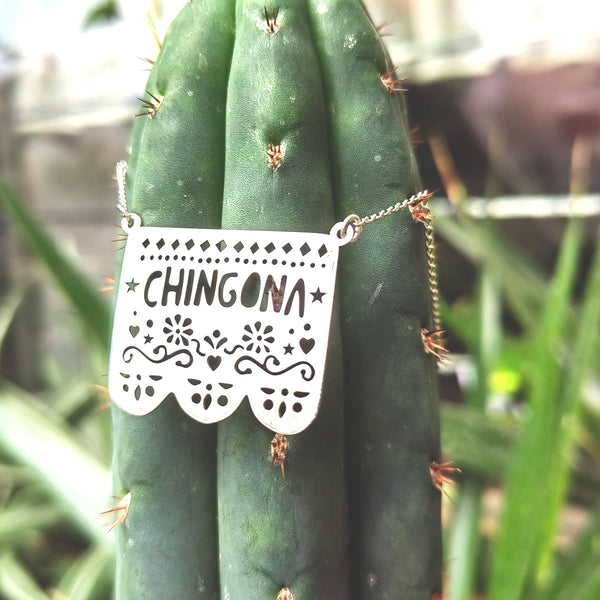 Collar Papel Picado Chingona Plata 925 – Eternity Joyeria