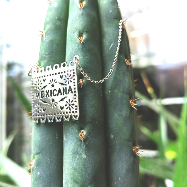 Collar Papel Picado Mexicana Plata 925 – Eternity Joyeria